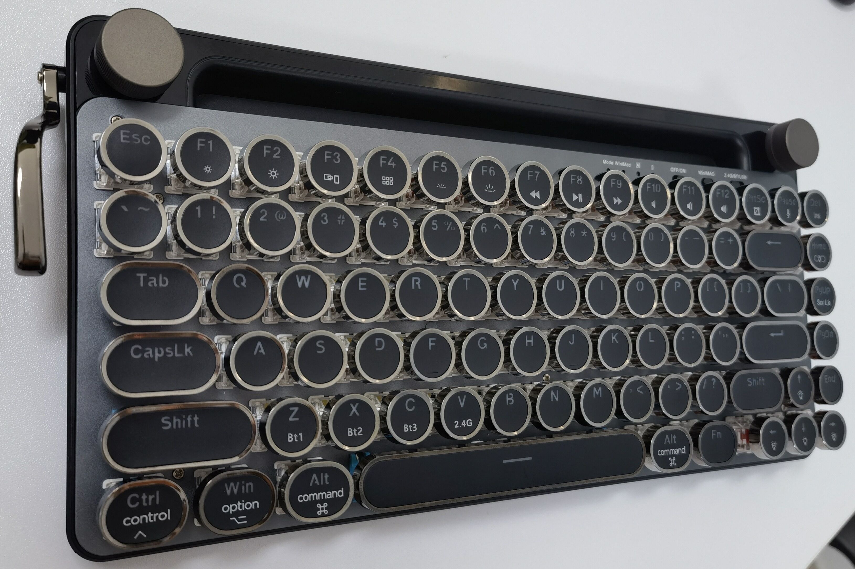 Buy Wholesale China 2023 Newest 2.4g+bt+wired Retro Typewriter Keyboard ...