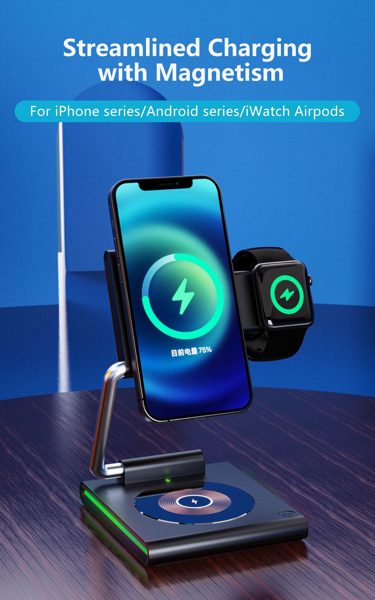 Buy Wholesale China Portable 3-in-1 Magnetic Rgb Light Folding Design ...