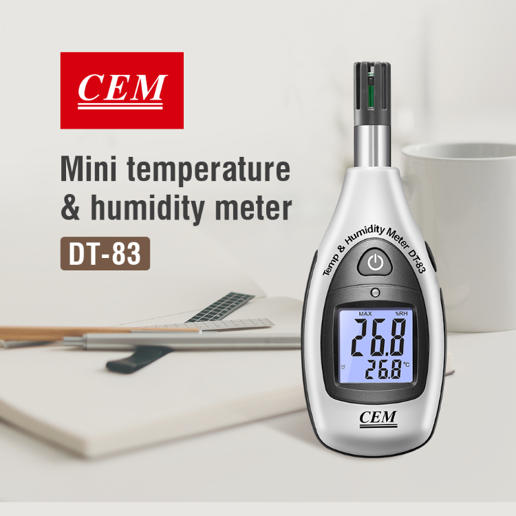 Cem Dt-83 Industrial Portable Digital Mini Temperature Humidity Meter Monitor Sensor Thermometer ...