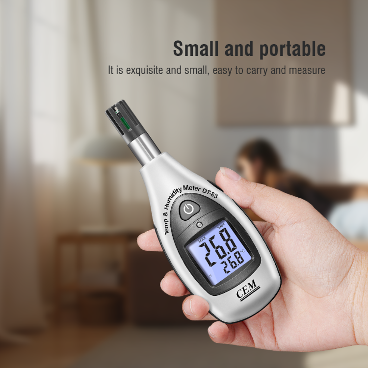 Cem Dt-83 Industrial Portable Digital Mini Temperature Humidity Meter ...