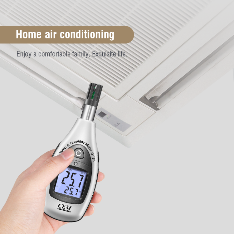 Cem Dt-83 Industrial Portable Digital Mini Temperature Humidity Meter ...