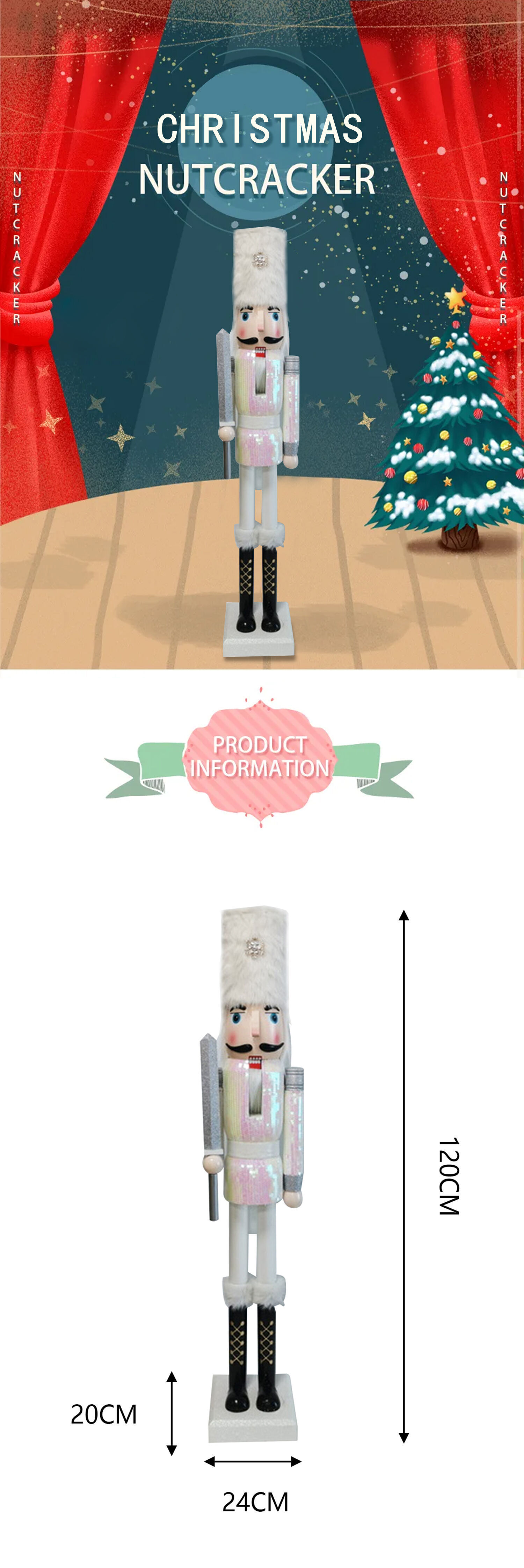 Buy Wholesale China Christmas Decorations European And American Painted Wooden Nutcracker ...