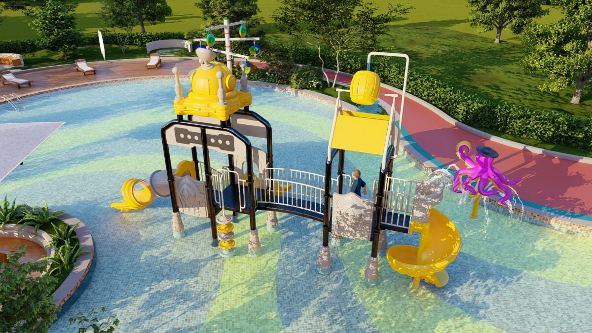 Popular Water Park Spray Toy Playground Equipment Water Pad Nozzle ...