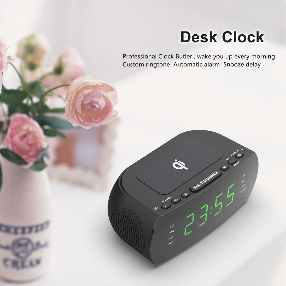 Buy Wholesale China Bluetooth 5.0 Qi Clock Radio, Wirelsee Charge ...