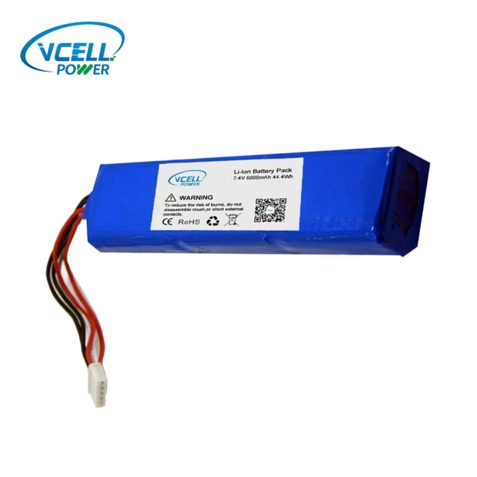 Vcell Oem Rechargeable Lithium Ion 6000mah 7.4 Volt Lipo Battery 2s ...