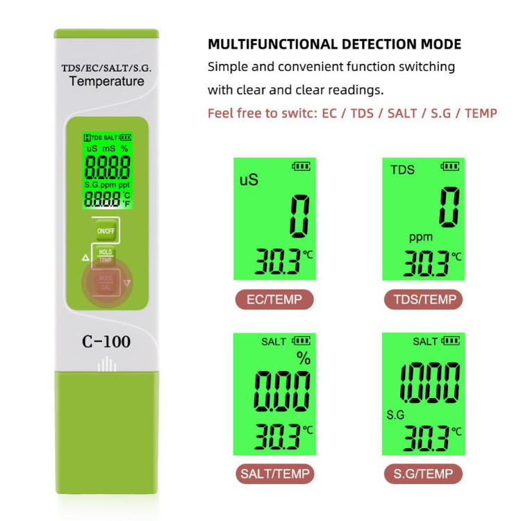 Digital Salinity Ppm Meter For Salt Water Pool Food Salt Meter ...