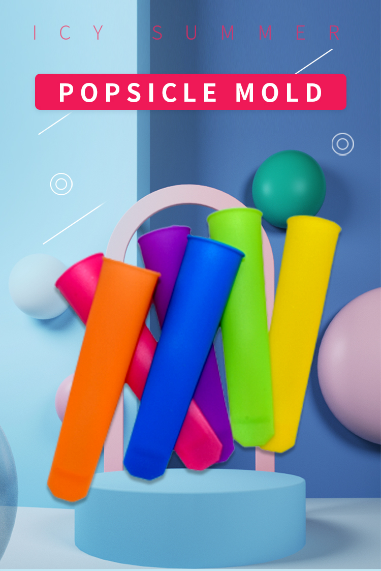 Custom Summer Cooling Silicone Ice Cream Toy, Diy Frozen Popsicle Molds ...