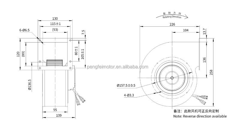 Buy Wholesale China Ec Blower Diameter 150mm Forward Centrifugal Fan ...