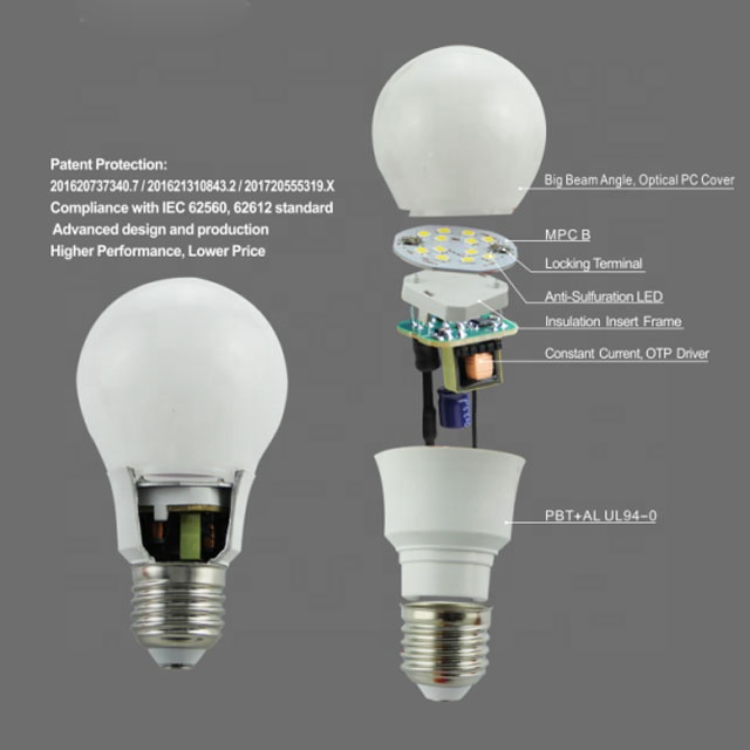 Led Bulb Luminous Light Auto Body Lamp Power Lighting Smd Rohs Color ...