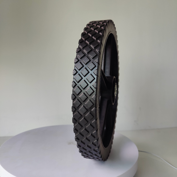 Plastic Wheel Lawn Mower Rear Wheel And Tire 14 Inch Pvc Caster Wheel ...