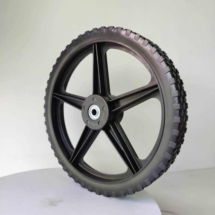 Plastic Wheel Lawn Mower Rear Wheel And Tire 14 Inch Pvc Caster Wheel ...