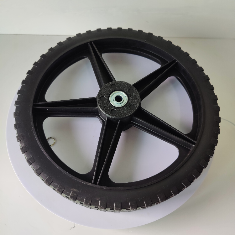 Plastic Wheel Lawn Mower Rear Wheel And Tire 14 Inch Pvc Caster Wheel ...