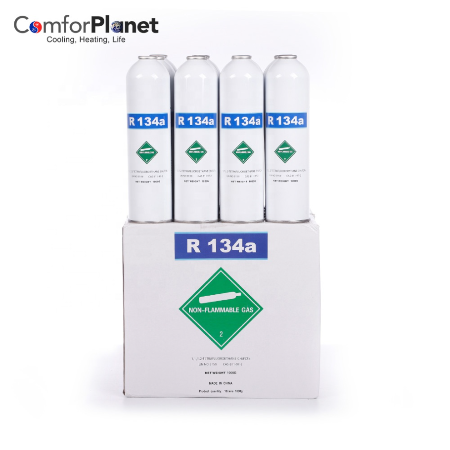 Pure Gas Refrigerant R134 R134a Cool Gas Refrigerante Gas For Automobile Air Conditioner Use ...