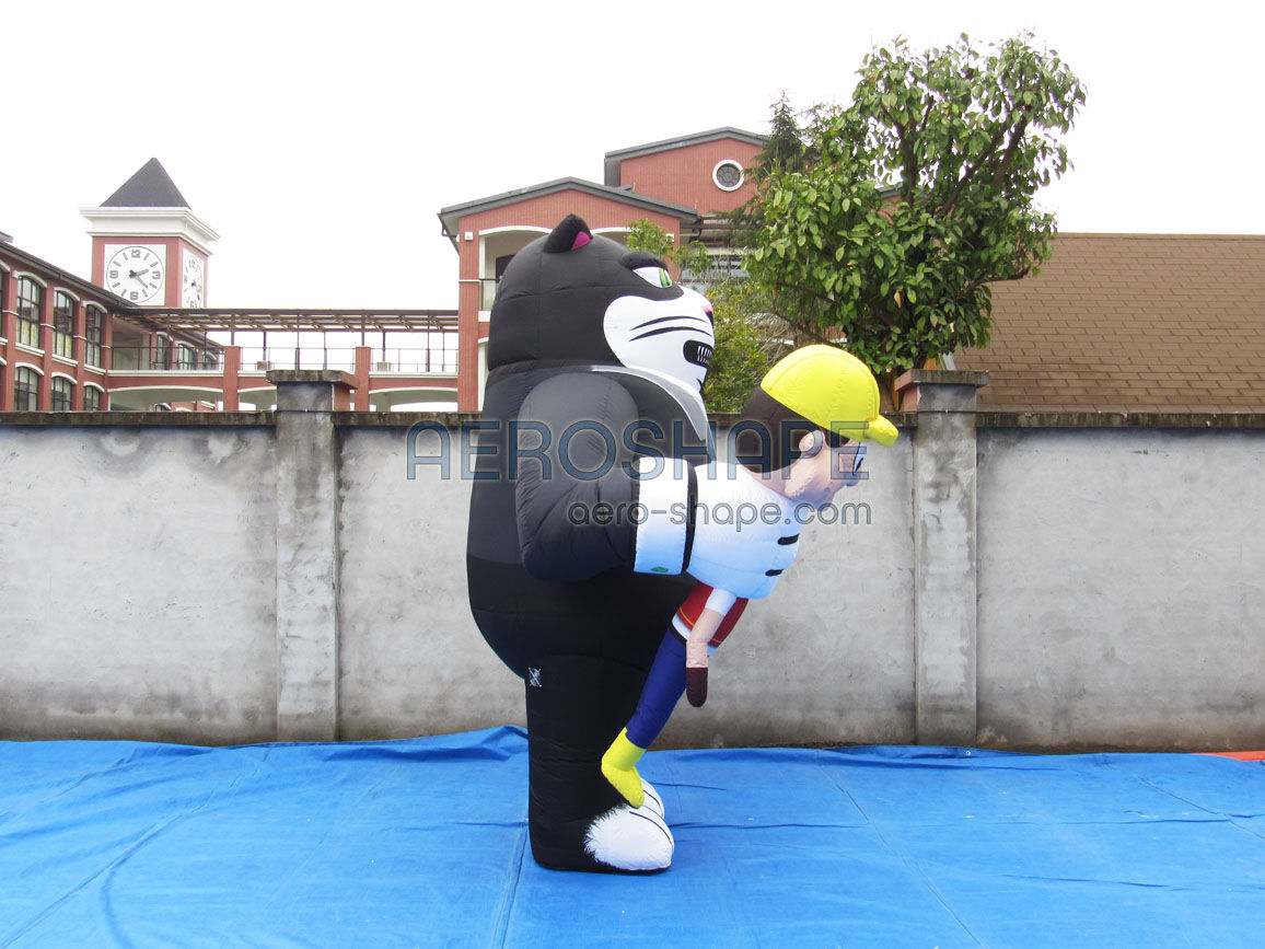 Aero Customized Cute Interactive Inflatable Pig And Cat Walking Costume ...