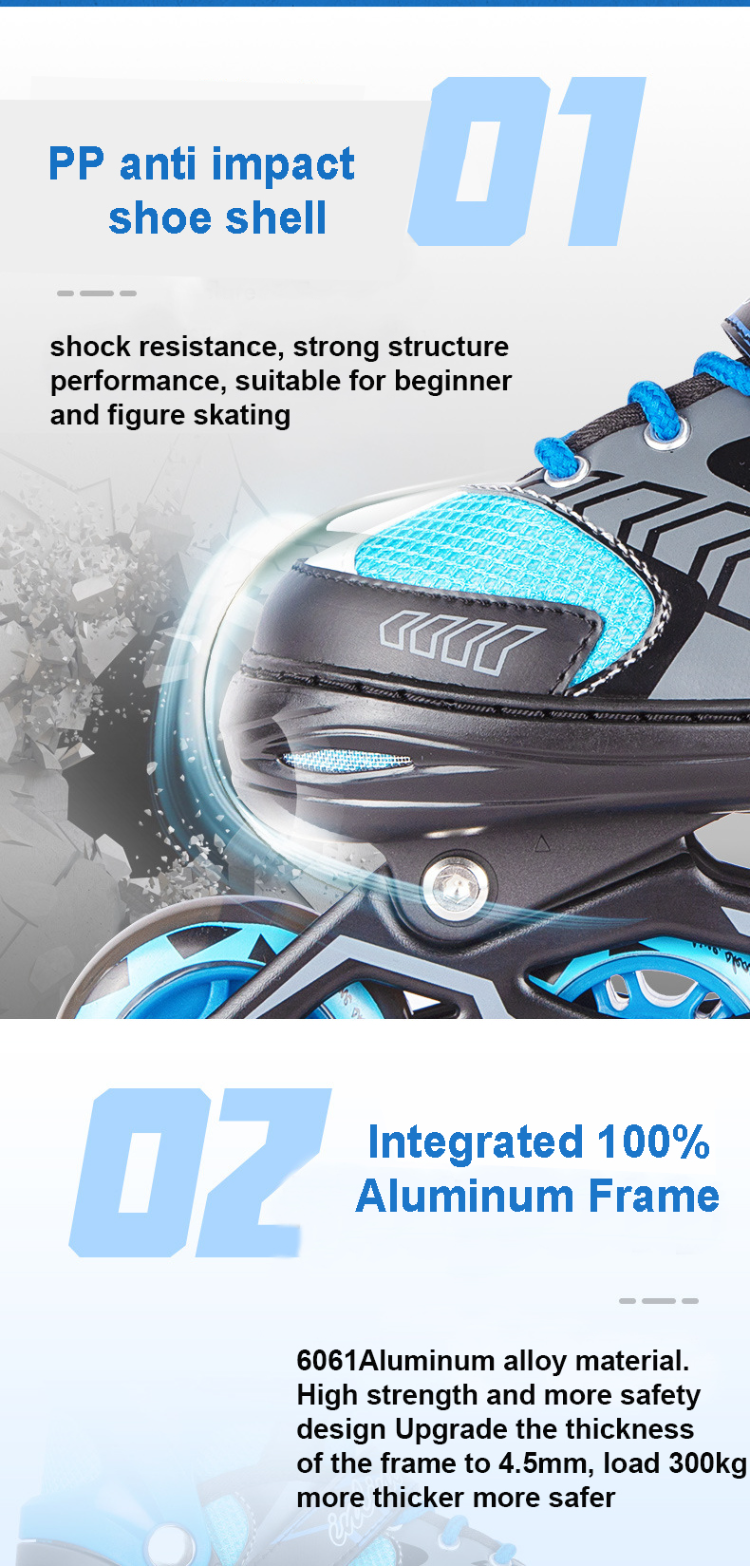 Adjustable Flashing Safe Rollers Skate Shoes High Quality Inline Skates ...