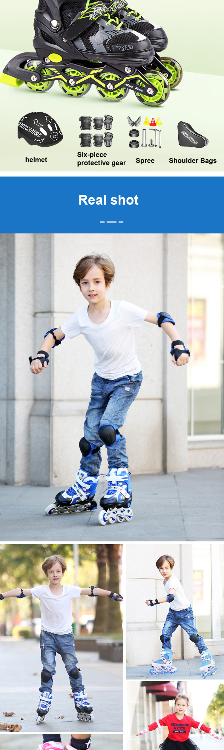 Adjustable Flashing Safe Rollers Skate Shoes High Quality Inline Skates ...