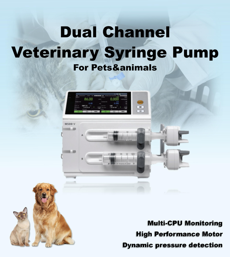 Plastic Steel Dual Channel Veterinary Automatic Syringe Injection ...