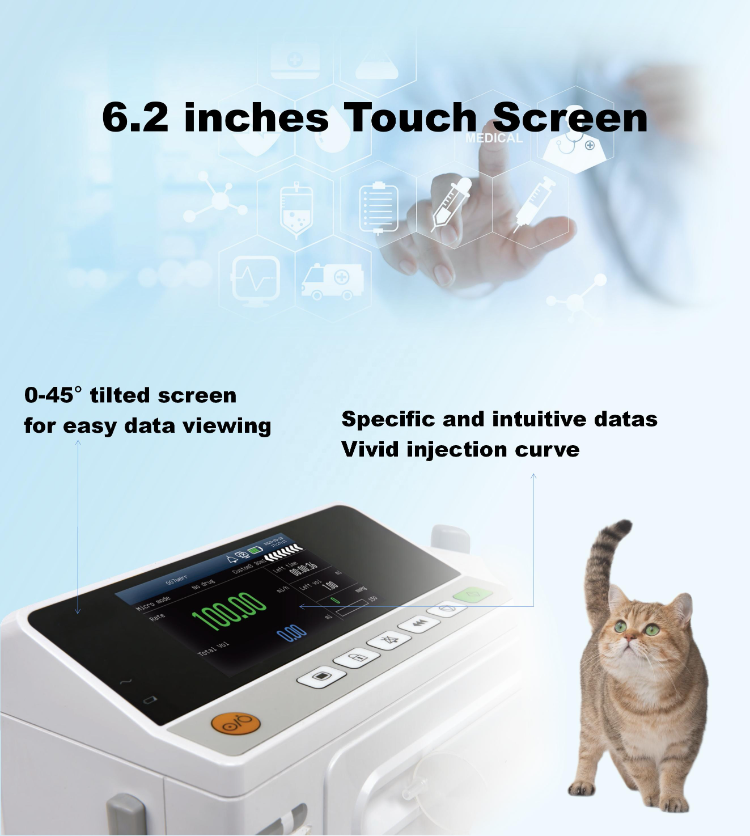 Plastic Steel Dual Channel Veterinary Automatic Syringe Injection ...