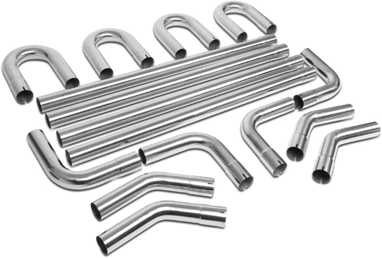 16 Pcs 2.5 Inches Stainless Steel Diy Custom Intercooler Exhaust Tubing ...