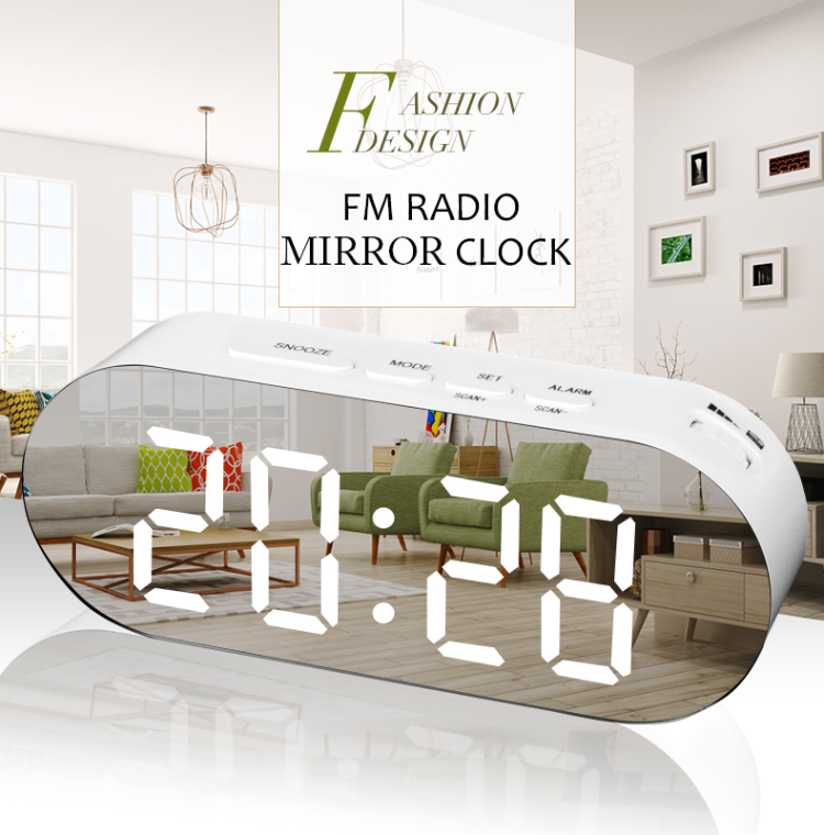 Buy Wholesale China New Fashion Design Digital Mirror Led Alarm Table ...