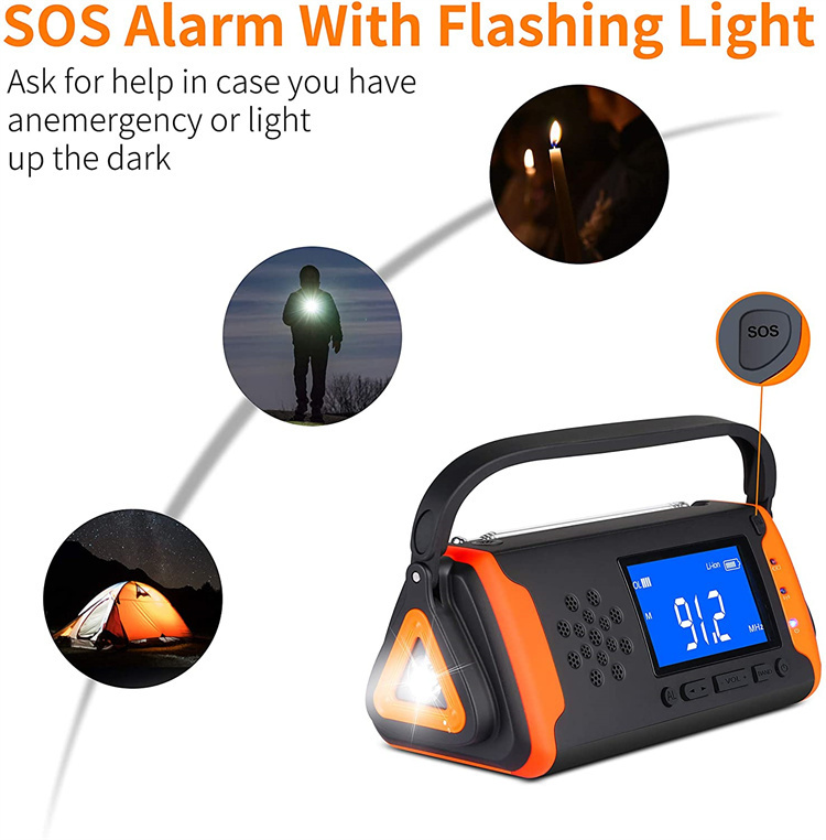 Buy Wholesale China Portable Solar Emergency Hand Crank Noaa Weather ...