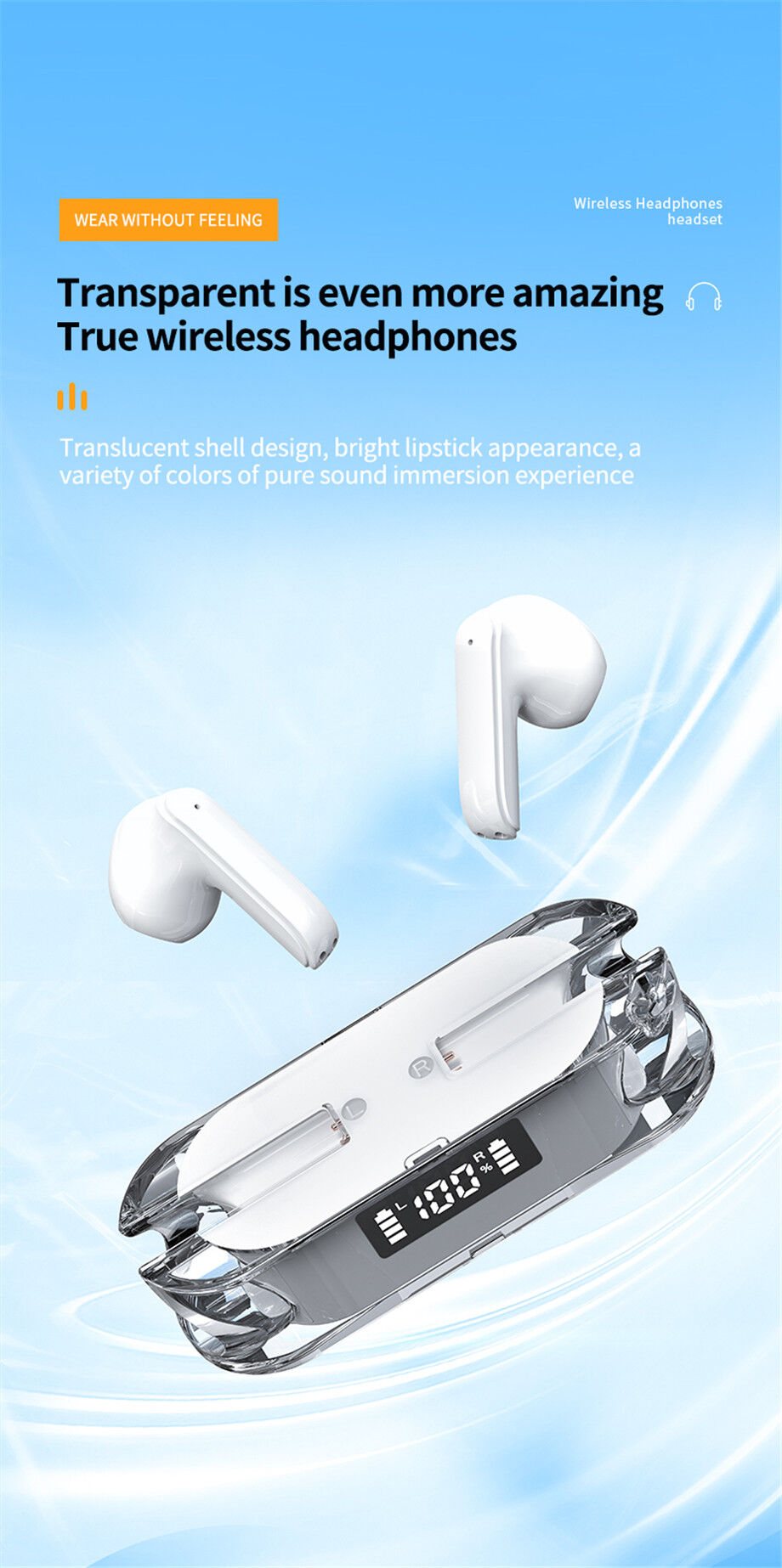 Bulk Buy China Wholesale New Translucent Bt Earphone Tm50 Portable ...