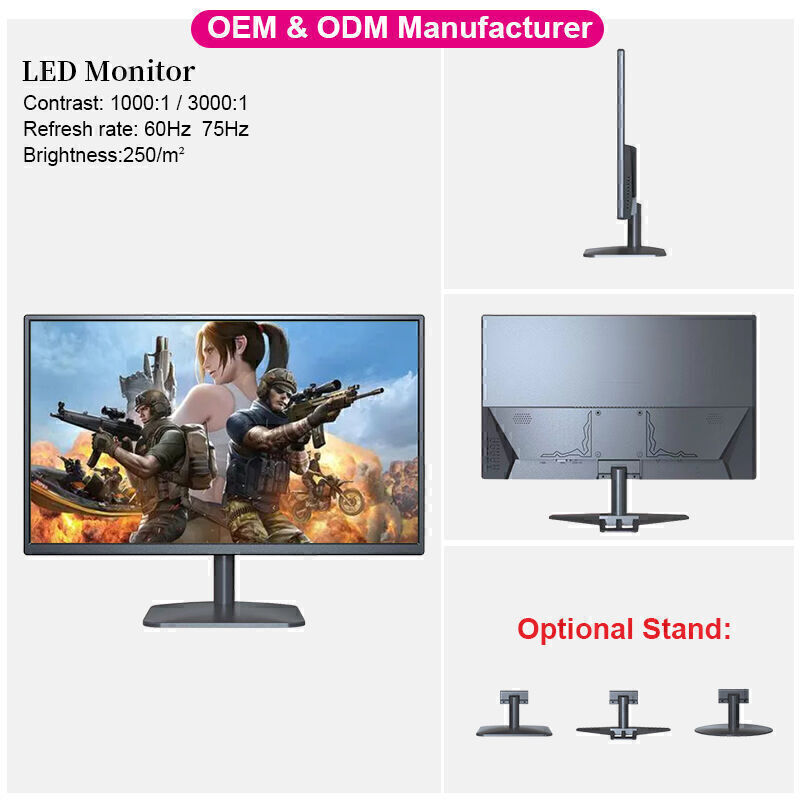 Led Computer Monitor Colour Optional White Black 15 17 19 20 22 24 Inch ...