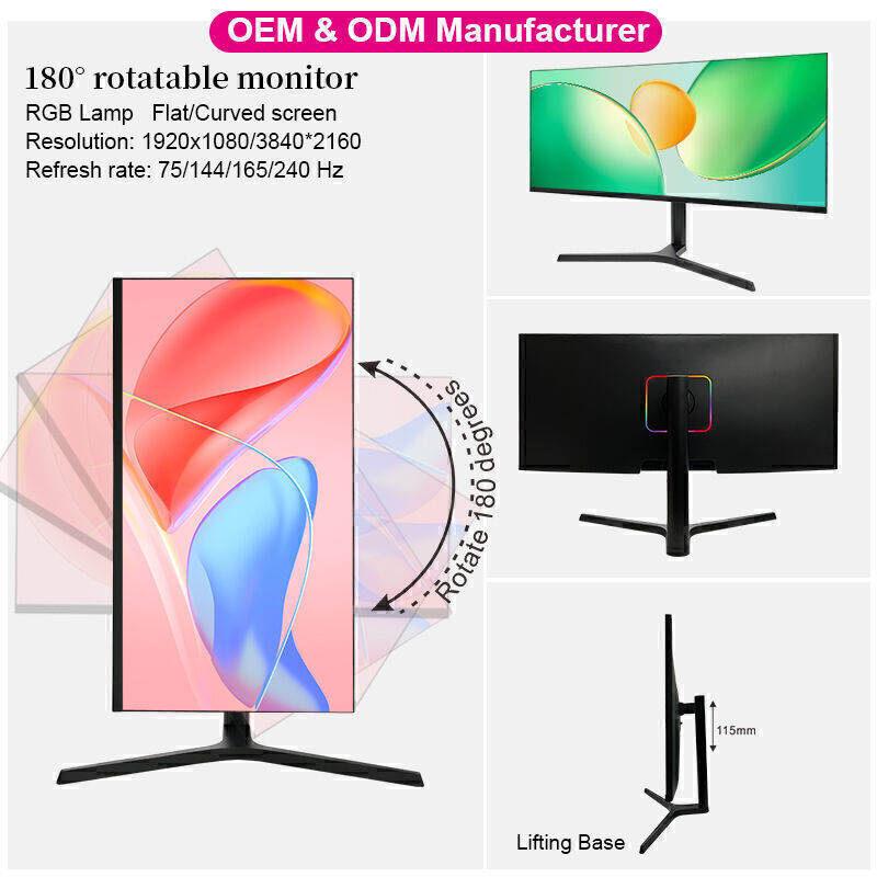 Led Computer Monitor Colour Optional White Black 15 17 19 20 22 24 Inch ...