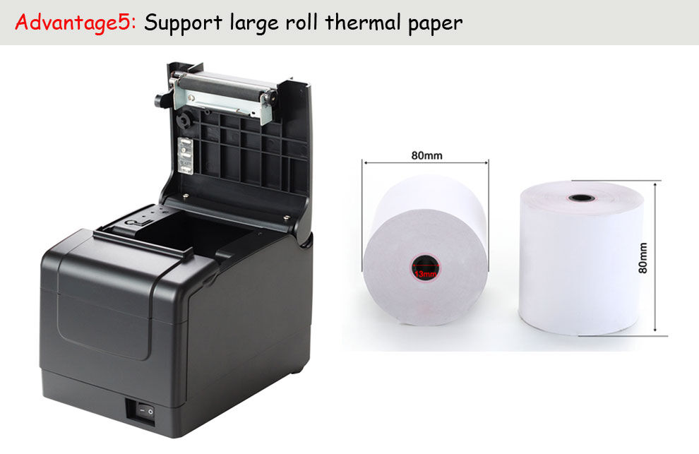 Buy Wholesale China High Speed 80mm 3 Inch Usb Serial Ethernet Thermal ...