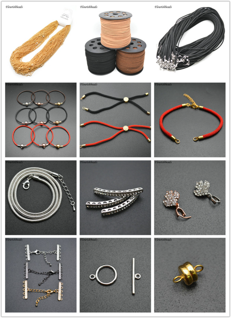 Red Cotton Thread Chinese Cord Bracelet Chains Charm Connectors Jewelry ...