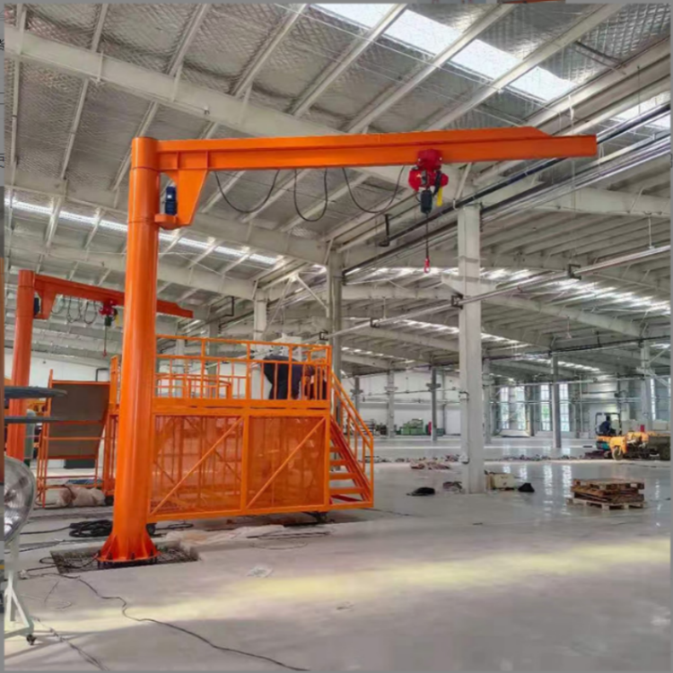 Electric Mini Lifting Small Single Arm Crane 2 3 5 Ton 500kg 250kg Floor Jib Crane 1 Ton, Floor ...