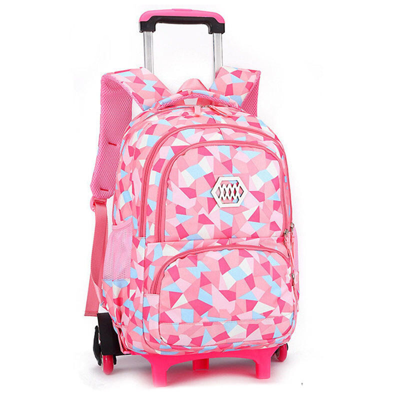 Factory Printed Trolley Schoolbag Primary Child School Backpacks With ...
