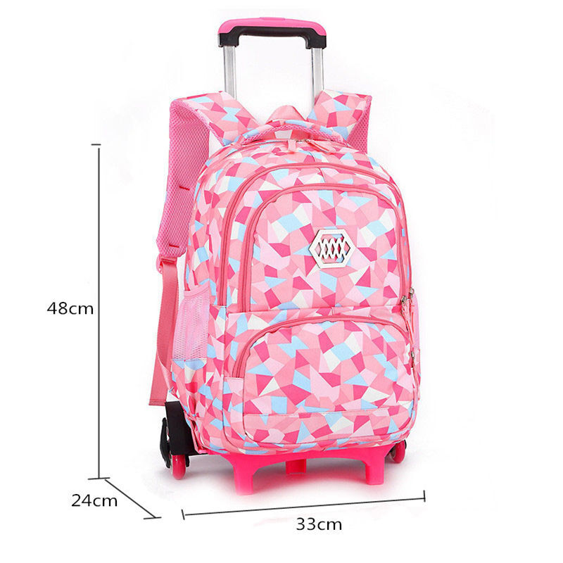 Factory Printed Trolley Schoolbag Primary Child School Backpacks With ...