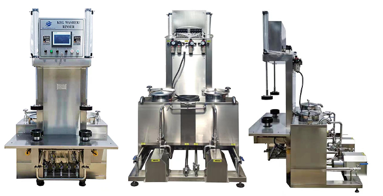 2 Station Beer Keg Washing Cleaning Machine Beer Barrel Cleaner Beer ...