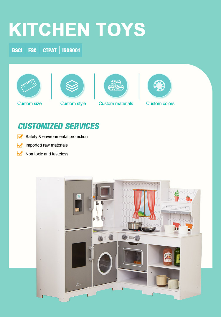 Wood Kitchen Toy Wood Toy Kitchen For Kids Wooden Playhouse Children ...