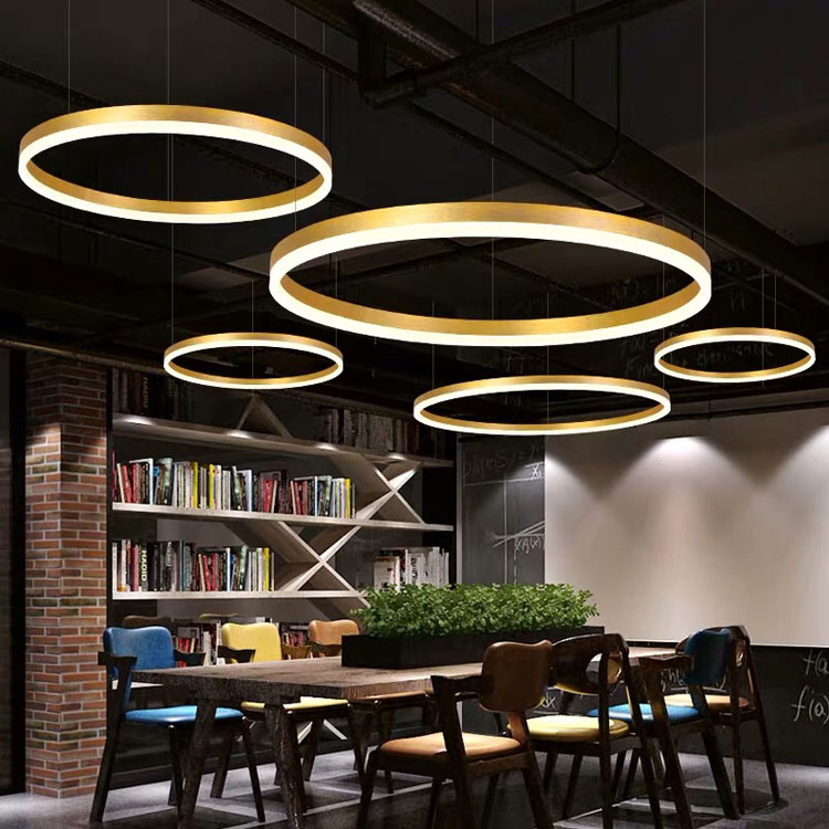 Contemporary Minimalist Circle Hanging Light Decorative Ceiling Round ...
