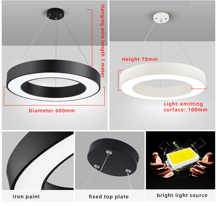 Bulk Buy China Wholesale Round Arc Linear Light Circle Hanging Lamp New ...