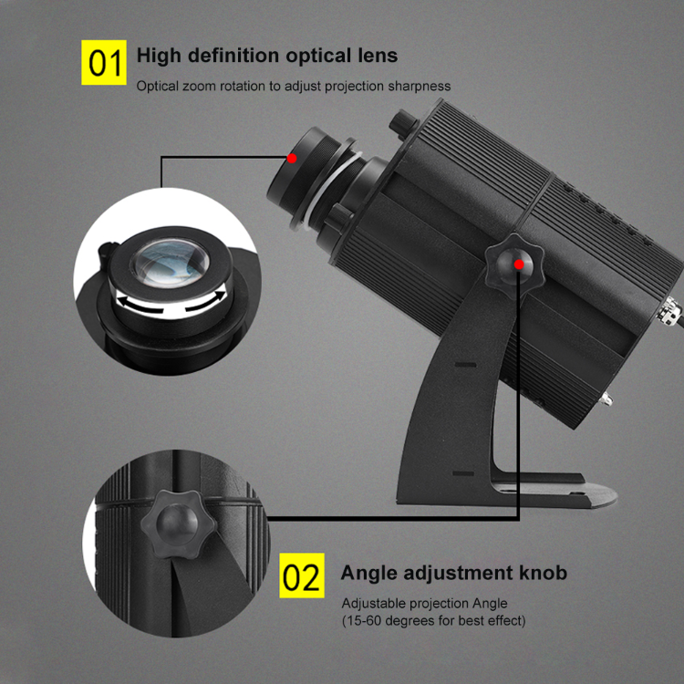 Factory 100w Four Lenses Switching Custom Gobo Projector Light Outdoor ...