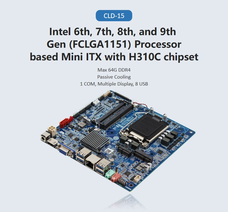 Maxtang Intel 6th, 7th, 8th, And 9th Gen Processor Based Mini Itx Motherboard With H310c Chipset ...