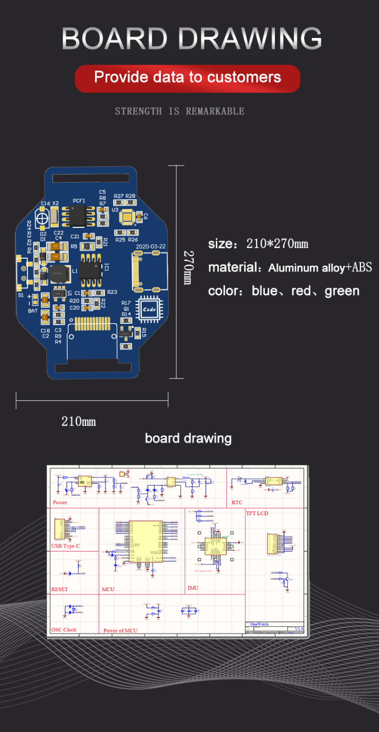 Shenzhen Strength Factory Oem Custom Development Smart Watch Pcb Pcba ...