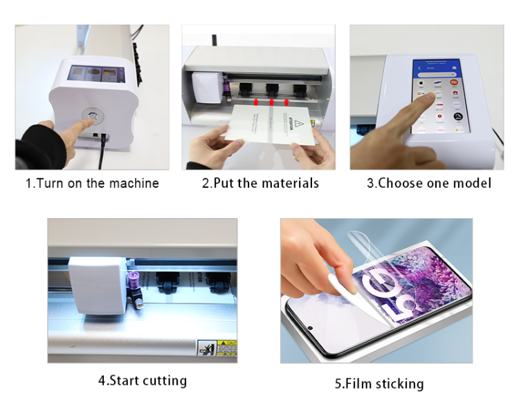 Intelligent Laptop Screen Protector Back Skin Sticker Tpu Hydrogel Film Cutter Plotter Cutting ...