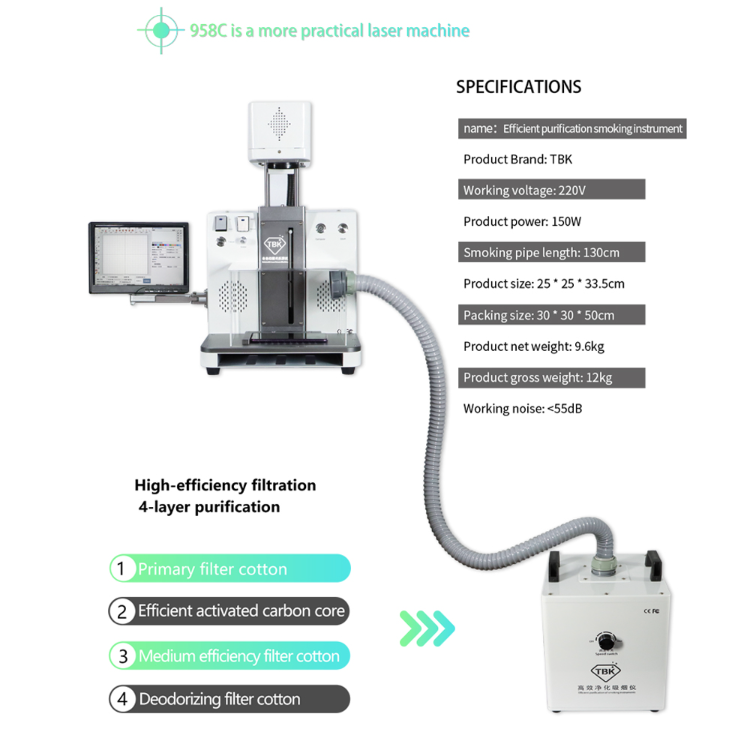 Factory Tbk 958c Tbk-958c Tbk958c Laser Marking Machine For Iphone Back ...