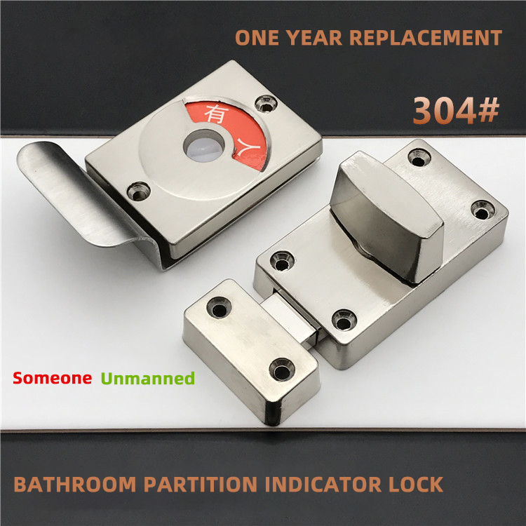 Buy Wholesale China Stainless Steel Latch Door Lock Indicator Bathroom ...
