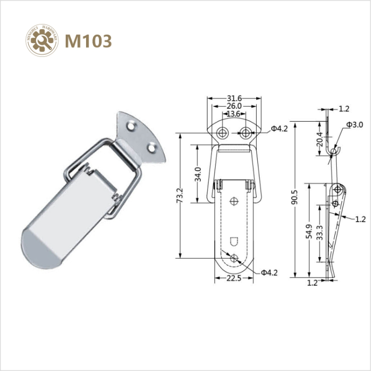 Industrial Fastener Zhaoqing Wise Hardware Stainless Steel Draw Latch ...