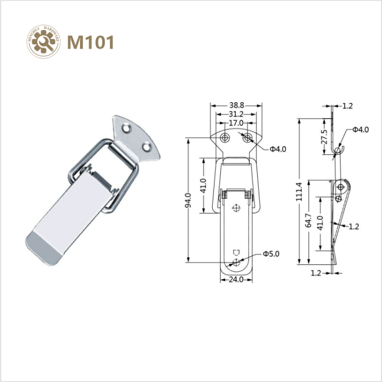 Industrial Fastener Zhaoqing Wise Hardware Stainless Steel Draw Latch ...
