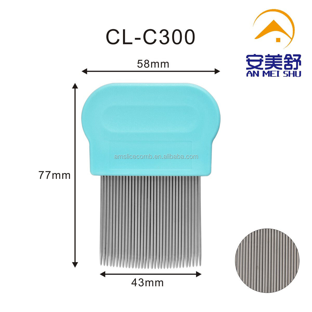Buy Wholesale China Head Comb Lice Nit Comb Metal Lice Treatment With Ergonomic Handle Head Lice ...