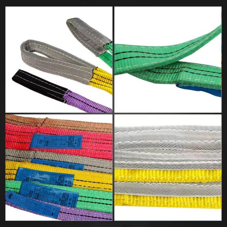 Ce Gs Endless Flat Webbing Sling Eye Type 1t 2t 3t 5t 10t 100% Polyester Lifting Sling Belt Oem ...