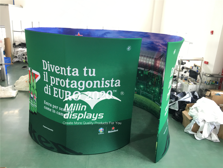 Hot Product 360 Photo Booth Backdrop Stand 360 Media Wall With Led ...