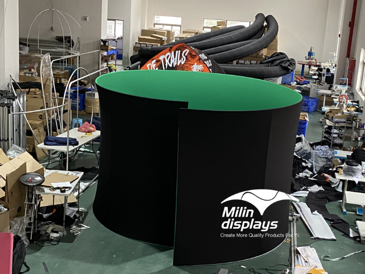 Hot Product 360 Photo Booth Backdrop Stand 360 Media Wall With Led ...