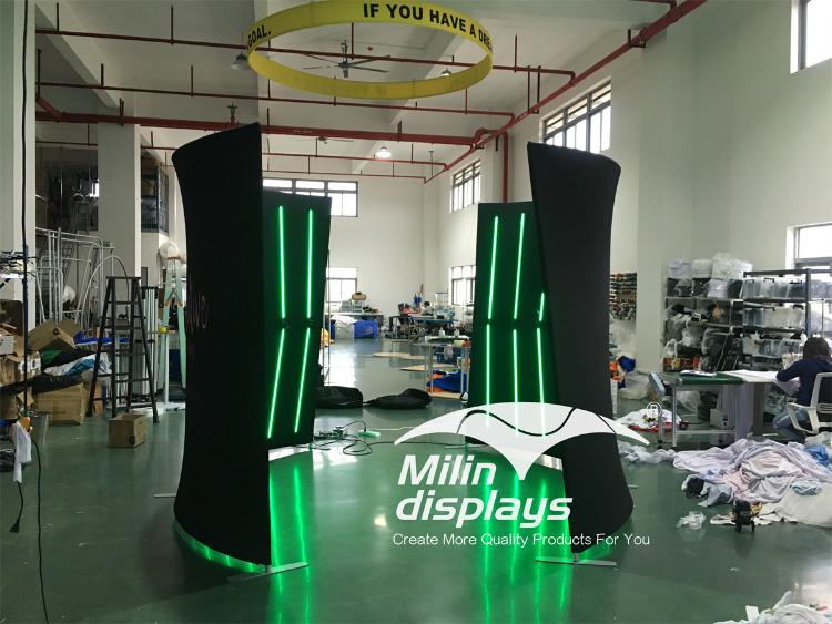 Hot Product 360 Photo Booth Backdrop Stand 360 Media Wall With Led ...